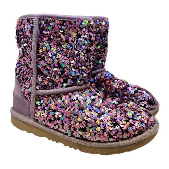 UGG | Shoes | Ugg 4 Classic Ii Purple Lilac Stellar Sequin Boot ...